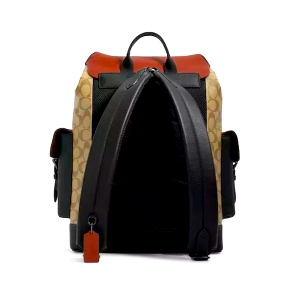 Coach | Bags | Coach Signature Hudson Backpack In Colorblock Canvas ...